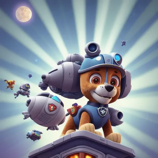 image of paw patrol with in an alien ship, aliens an... | OpenArt