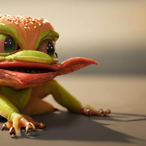 Gremlin eating burger | OpenArt