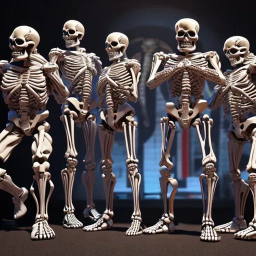 skeleton, sigma, buff, flexing