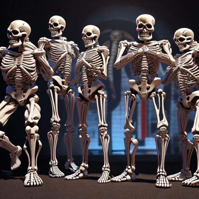 skeleton, sigma, buff, flexing
