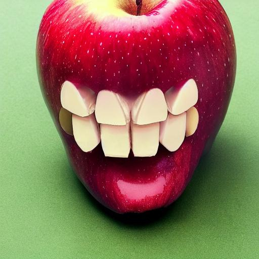 Apple with teeth | OpenArt