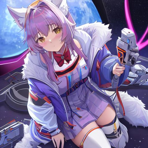Space Wolf girls Amina | OpenArt