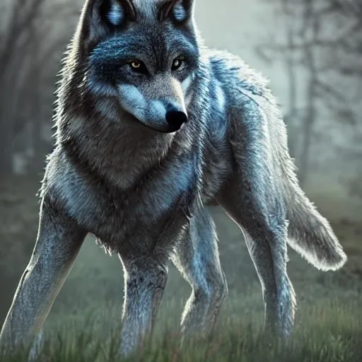 Anthro wolf knight wearing fantasy armor, 135mm , so... | OpenArt