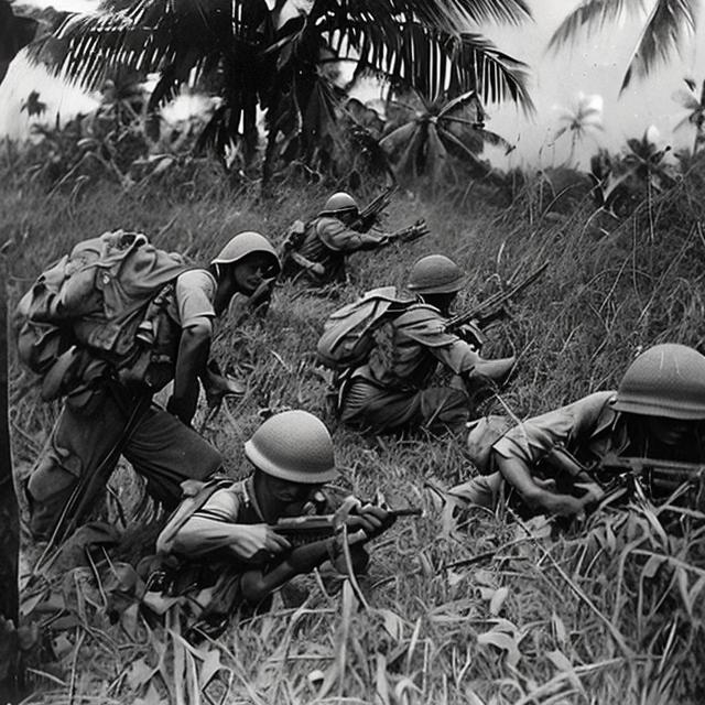 Ambushing Enemy Patrol Philippines 1942 | OpenArt