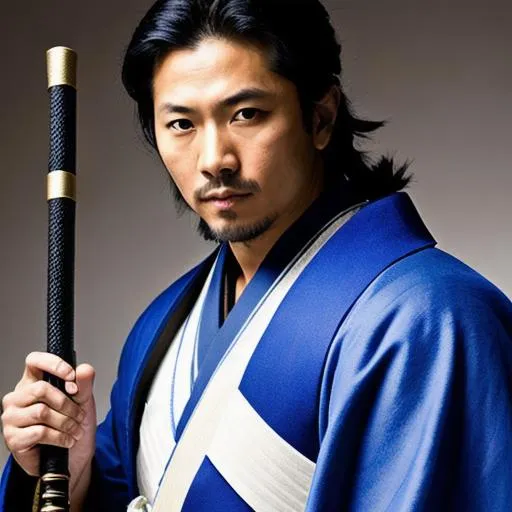 Young Hiroyuki Sanada as a Samurai Photorealistic Ov... | OpenArt