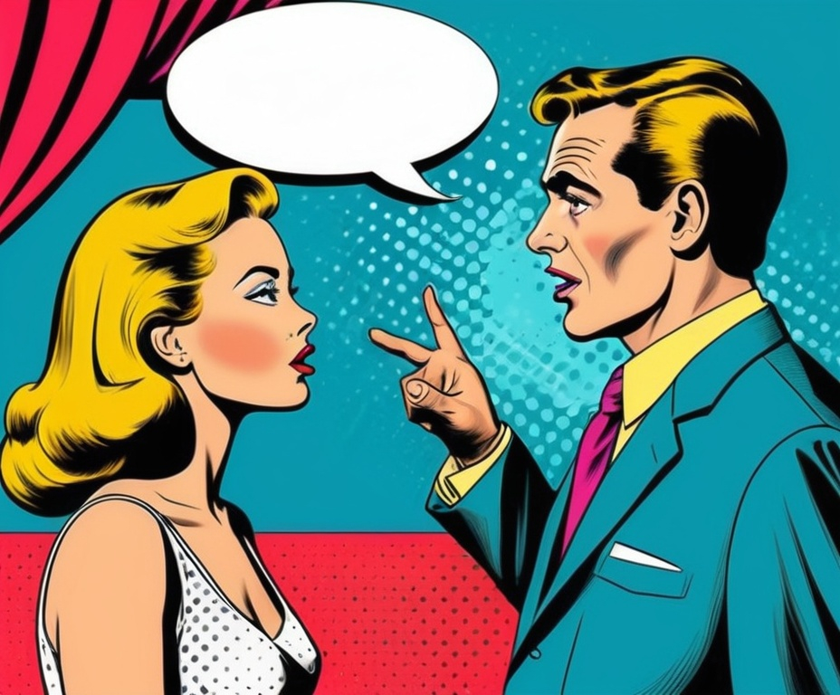 Pop art. Digital print. Concept art. Scene shows a m...
