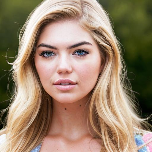 portrait of Kate Upton zoom in face