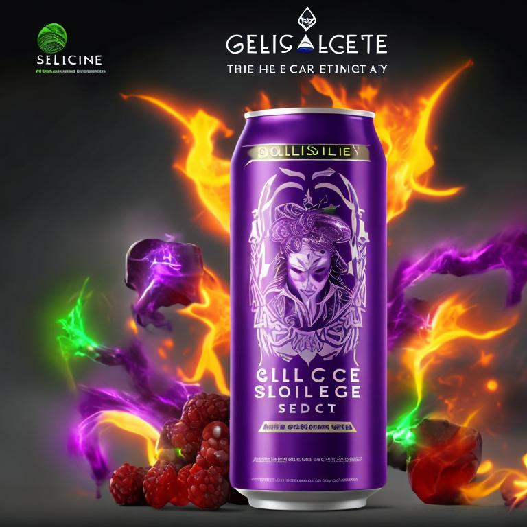 solstice energy drink advert in style of ghibl with...