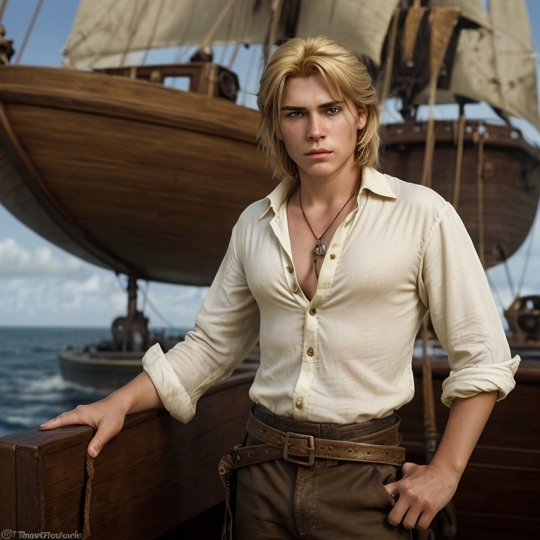 realistic Jim Hawkins from Treasure Island grown up...