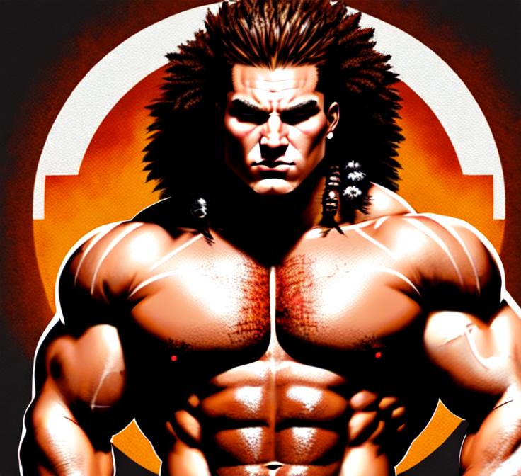 Full body poster, Brock Lesnar, hispanic, sleeveless... | OpenArt