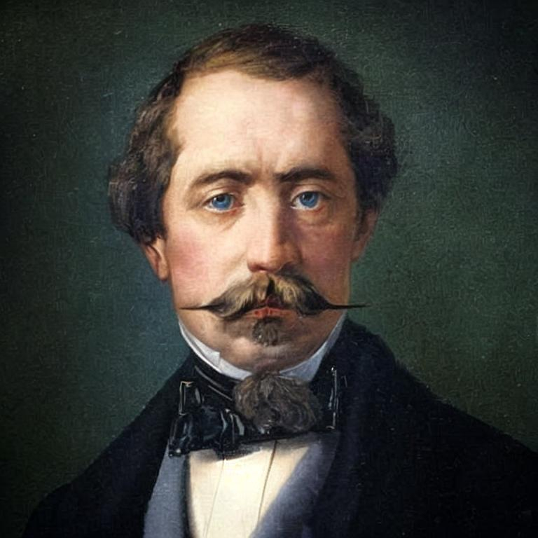 napoleon III Emperor with mustache and goatee ultr...