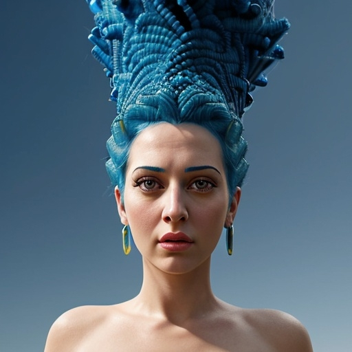 create marge Simpson as a photo realistic real person