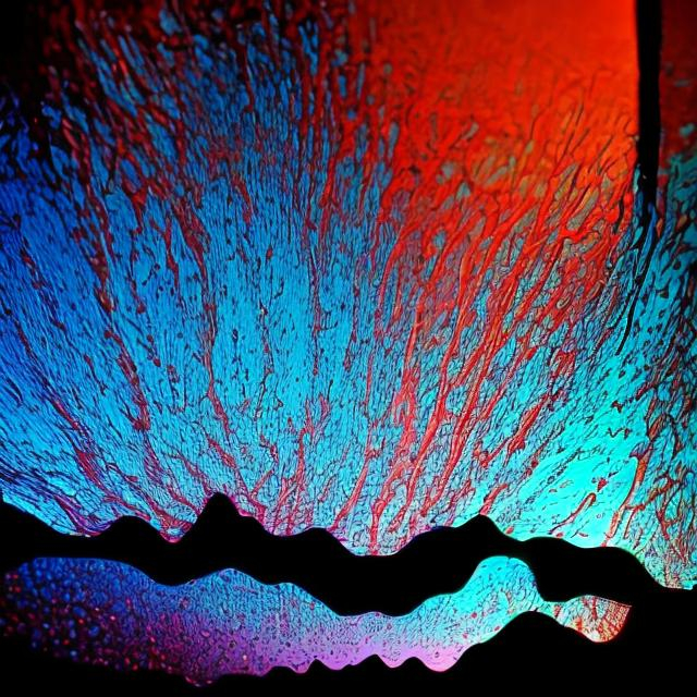 Abstract objects of real nature describing night or...