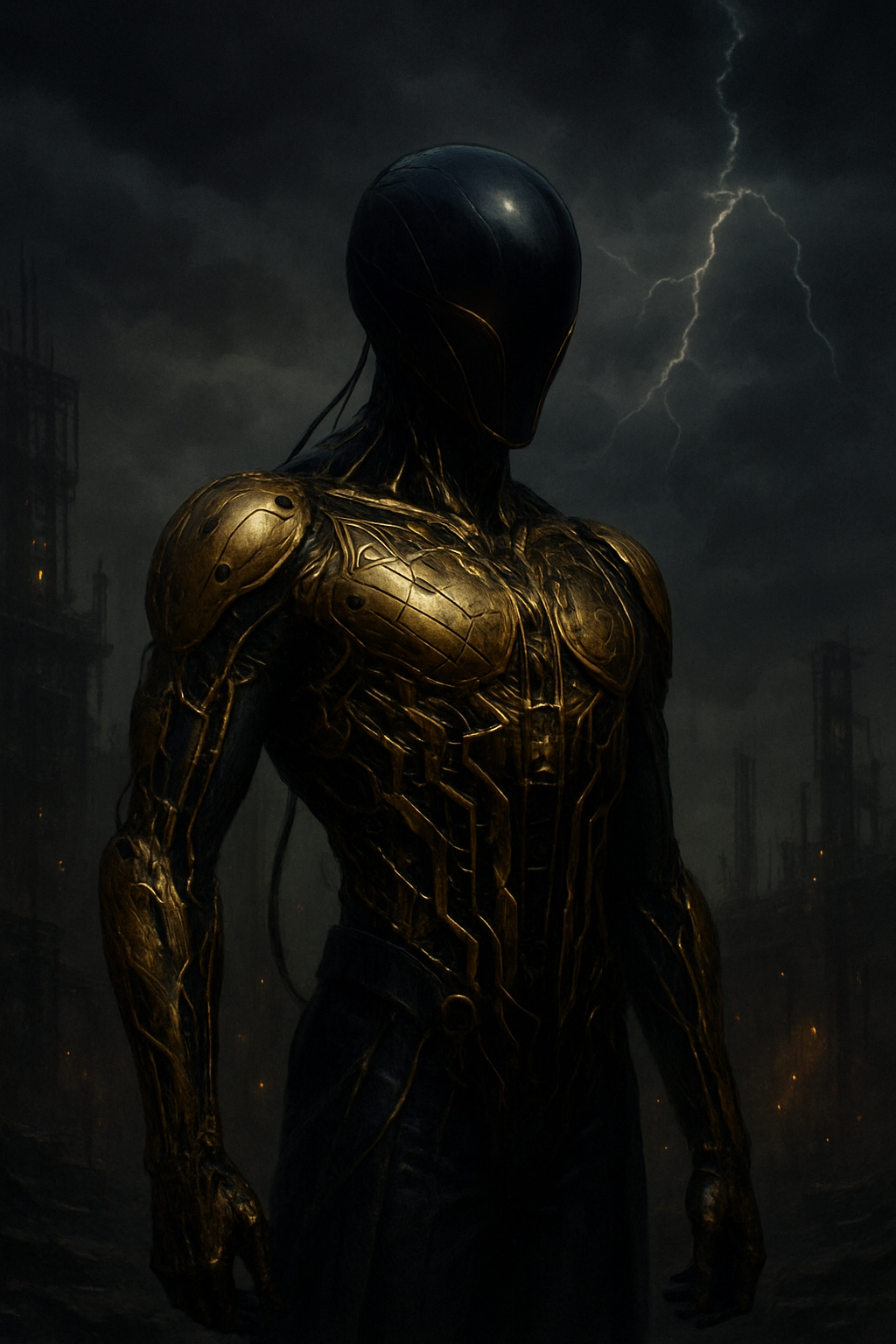The being has turned completely into a machine. It h...