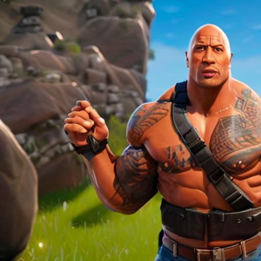 Dwayne Johnson "The Rock" in Fortnite | OpenArt