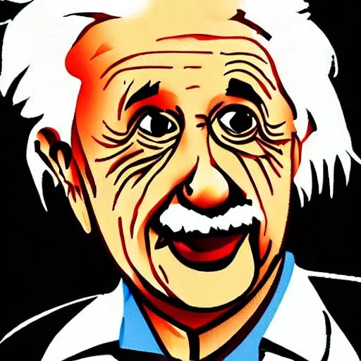Albert Einstein , toon | OpenArt