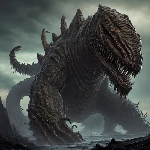 This doomsday and leviathan of a monster measures so... | OpenArt
