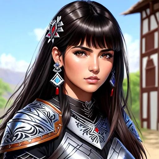 Isabela Merced, 17 years old, in outdoor villiage,... | OpenArt