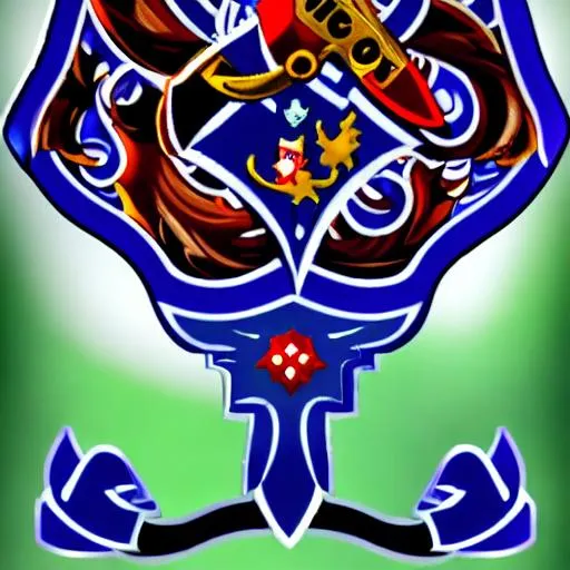 wacky guild crest with the guild name 'Enter Guild N... | OpenArt
