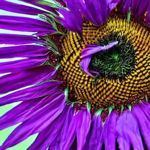 beautiful ultra realistic sunflower in kintsugi styl... | OpenArt