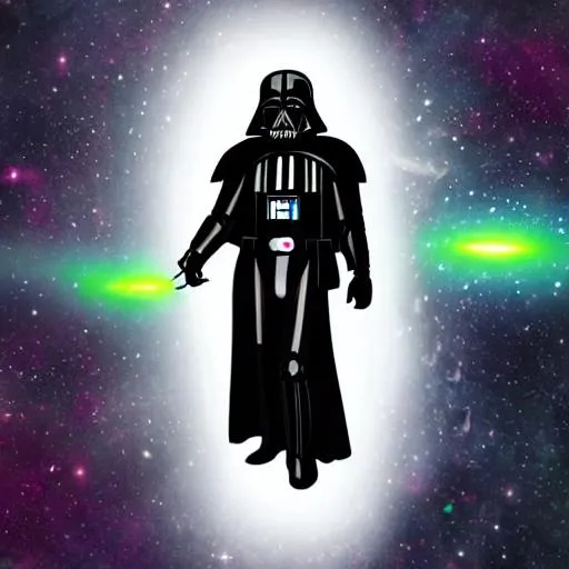 space rainbow darth vader