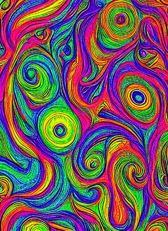 dmt elves, dmt, elves, geometric, trippy, hallucinog... | OpenArt