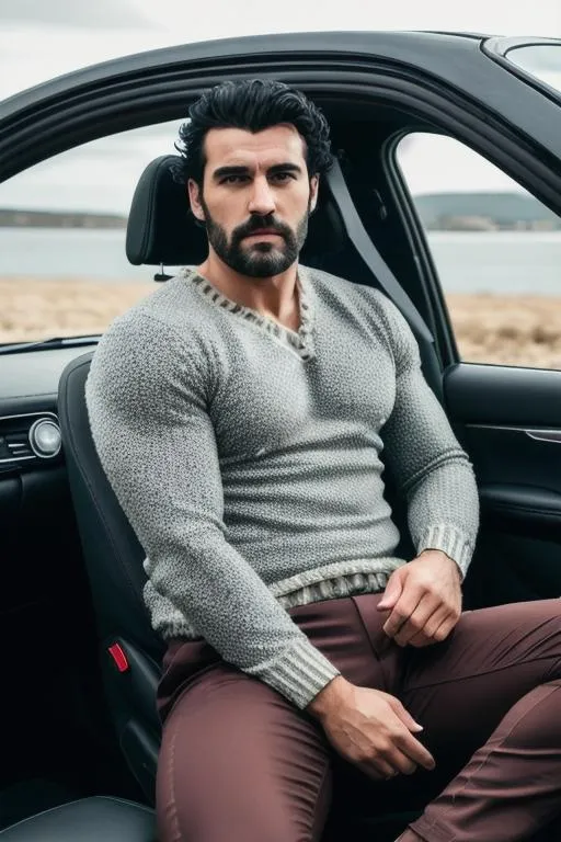 Men photoshoot pose in sweatshirt | OpenArt