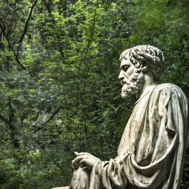 Aristotle thinking in an overgrown forest