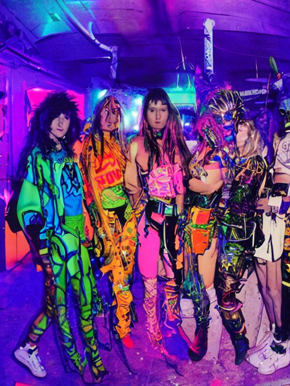 80’s 90’s future technology alien raver underground... | OpenArt