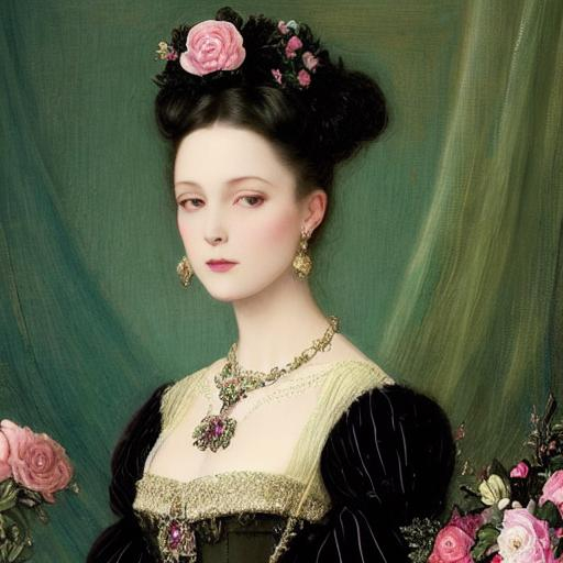 a Beautiful Goth Renaissance woman, Corset. High Fas... | OpenArt