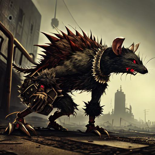 Anthropomorphic mutated scupted athletic Rat Thief w... | OpenArt