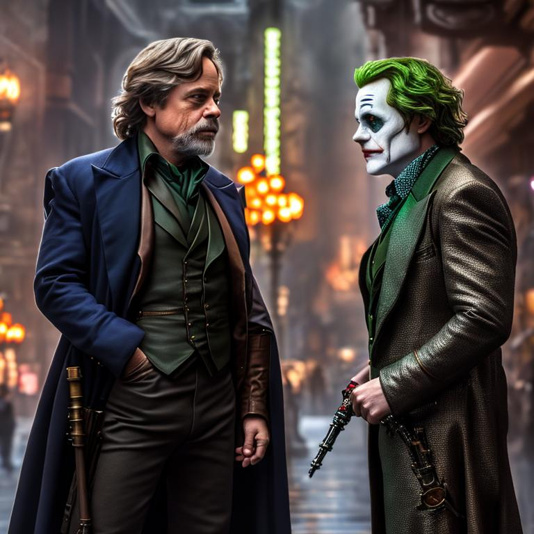 extremely realistic, hyperdetail, Steampunk Mark Ham...