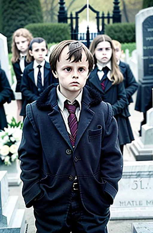 Damien thorn, The official poster of the child in th... | OpenArt