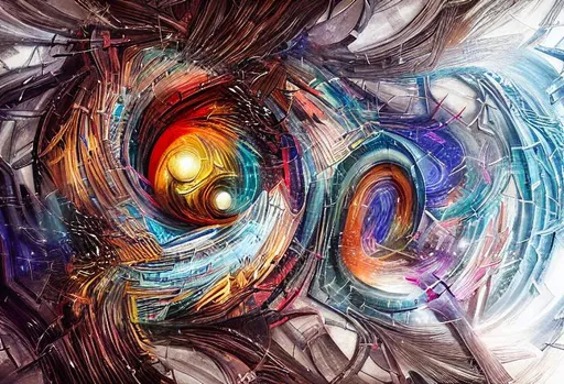 pi, intricatedly detailed, abstract art, surreal art...