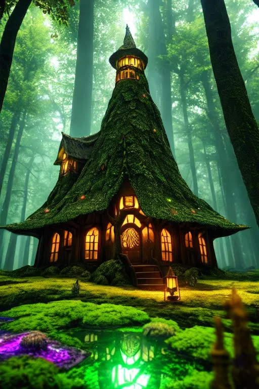 A magical forest, hidden away from civilization. ext... | OpenArt
