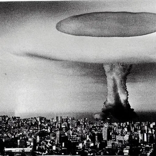 a nuclear bomb destroying tokyo | OpenArt