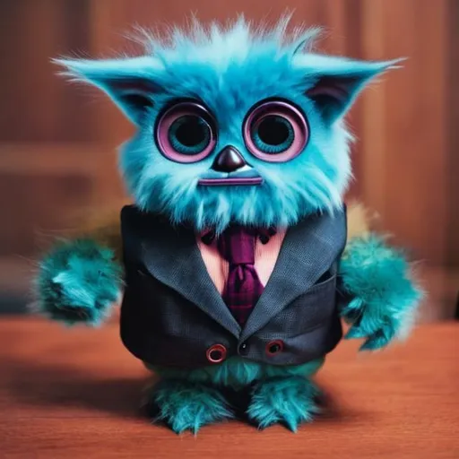 Furby wearing a suit | OpenArt