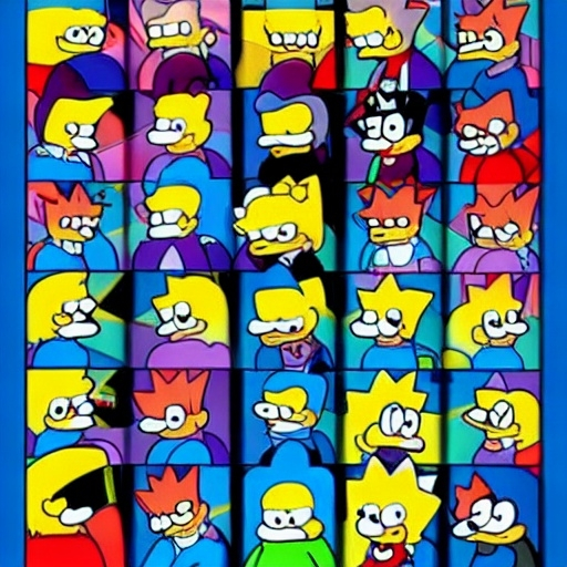 Sonic The Simpsons from ( 3 5 8 3 ) with a bart Simp...