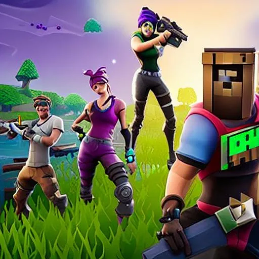 fortnite + minecraft