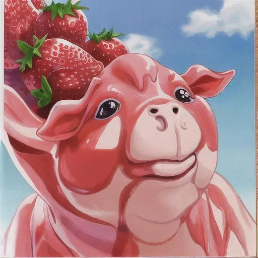 strawberry cow