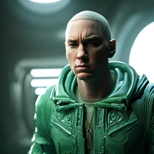 Eminem, as alien, extremely, detailed environment, i...
