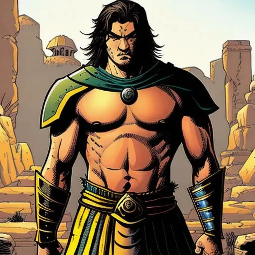 comic book-style ancient warrior | OpenArt