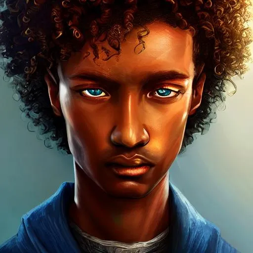 an anime handsome black man, brown skin, young, shor... | OpenArt