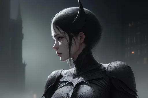 illustration photographic dark knight, hd octane ren... | OpenArt