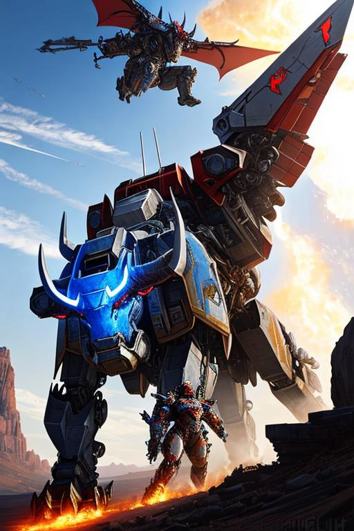 2 mechs fighting, Poster art, high-quality high-deta... | OpenArt