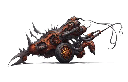 Concept art of an Avernus scavenger infernal machine...