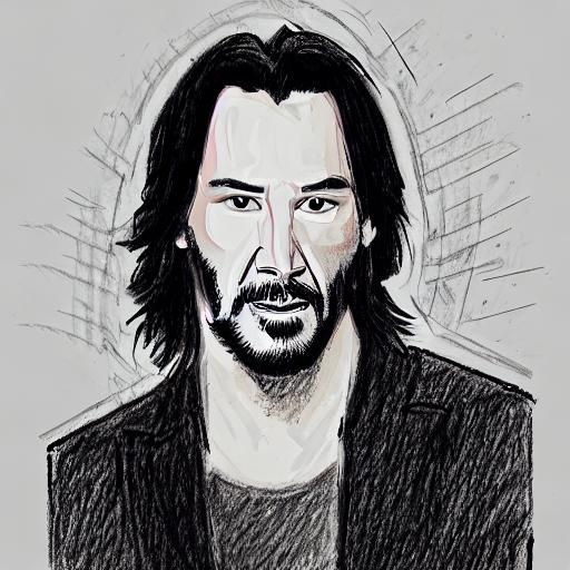 everyone's first attempt at drawing Keanu reeves wit... | OpenArt