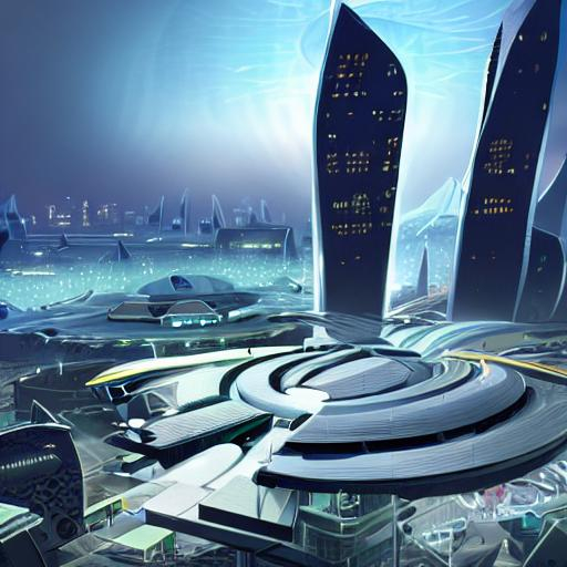 Science fiction high tech city in the far future | OpenArt