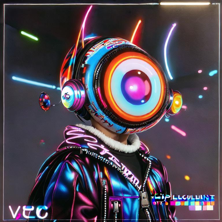 a full body colorful stunning, cyber kid, photoreali... | OpenArt