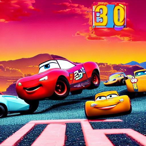 make a cover art for a song with cars 3000x3000